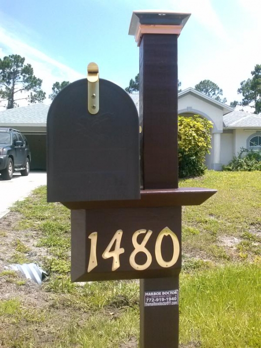 SIDE MOUNT 4X4 BROWN – Mailbox Doctor