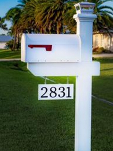 ADDRESS PLATE 4X6 LARGE POST & MAILBOX – Mailbox Doctor